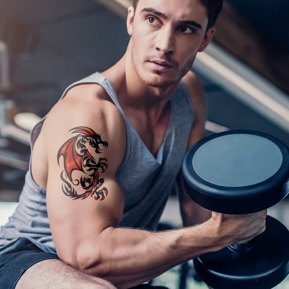 Draco Dragon Large Temporary Tattoo