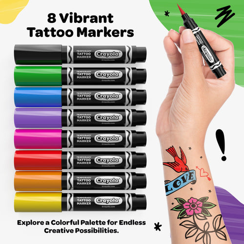 Tattoo Markers - Skin Safe Tattoo Markers for Drawing on Skin