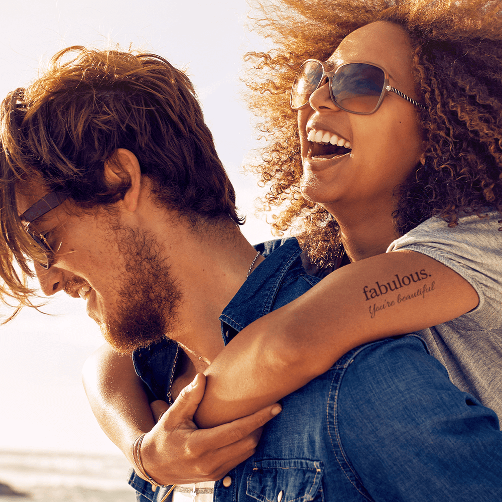 Fabulous Words Temporary Tattoo