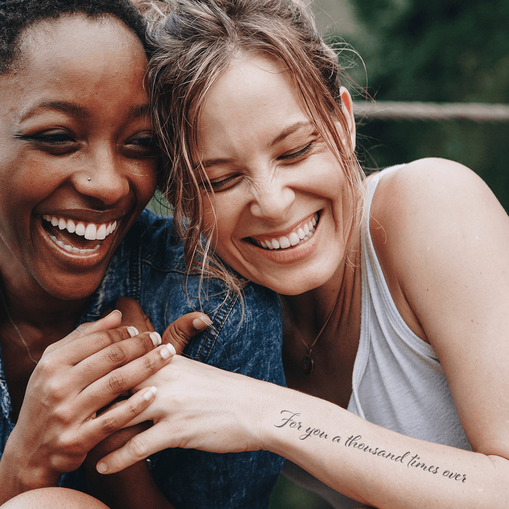 Fabulous Words Temporary Tattoo