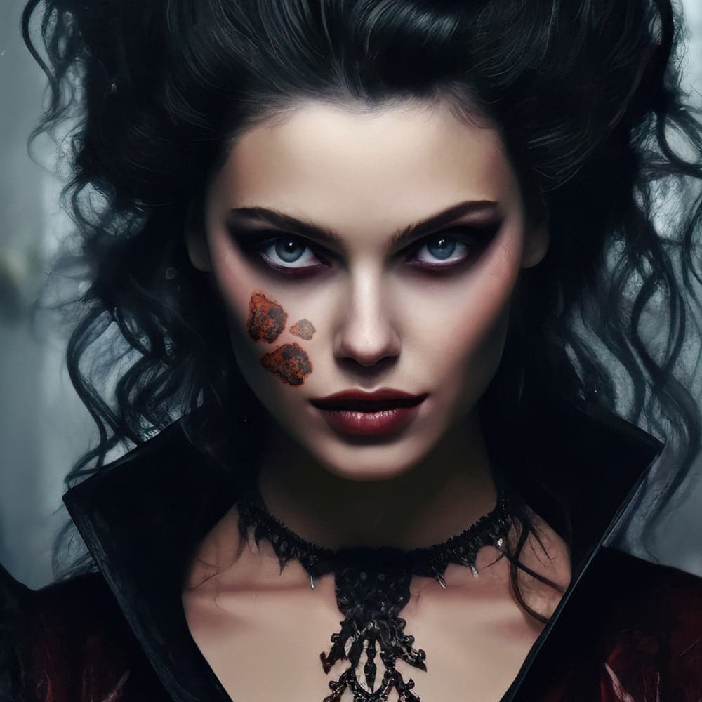 Gory Creepy Stitches & Scars Temporary Tattoo