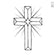 Beaming Cross Semi-Permanent Tattoo