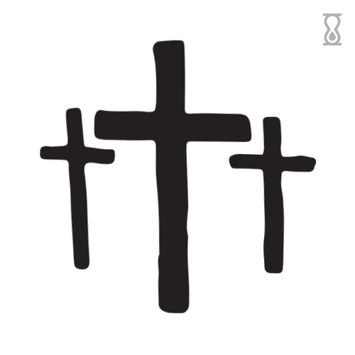 Three Crosses Semi-Permanent Tattoo