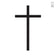 Small Black Cross Semi-Permanent Tattoo