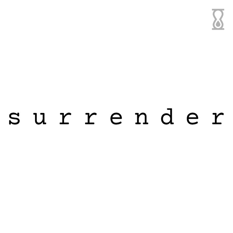 Surrender Simple Word Semi-Permanent Tattoo