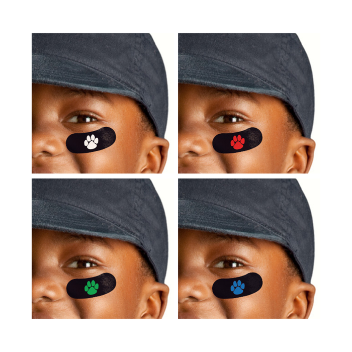 Paw Eye Black Temporary Tattoo for Sports Games