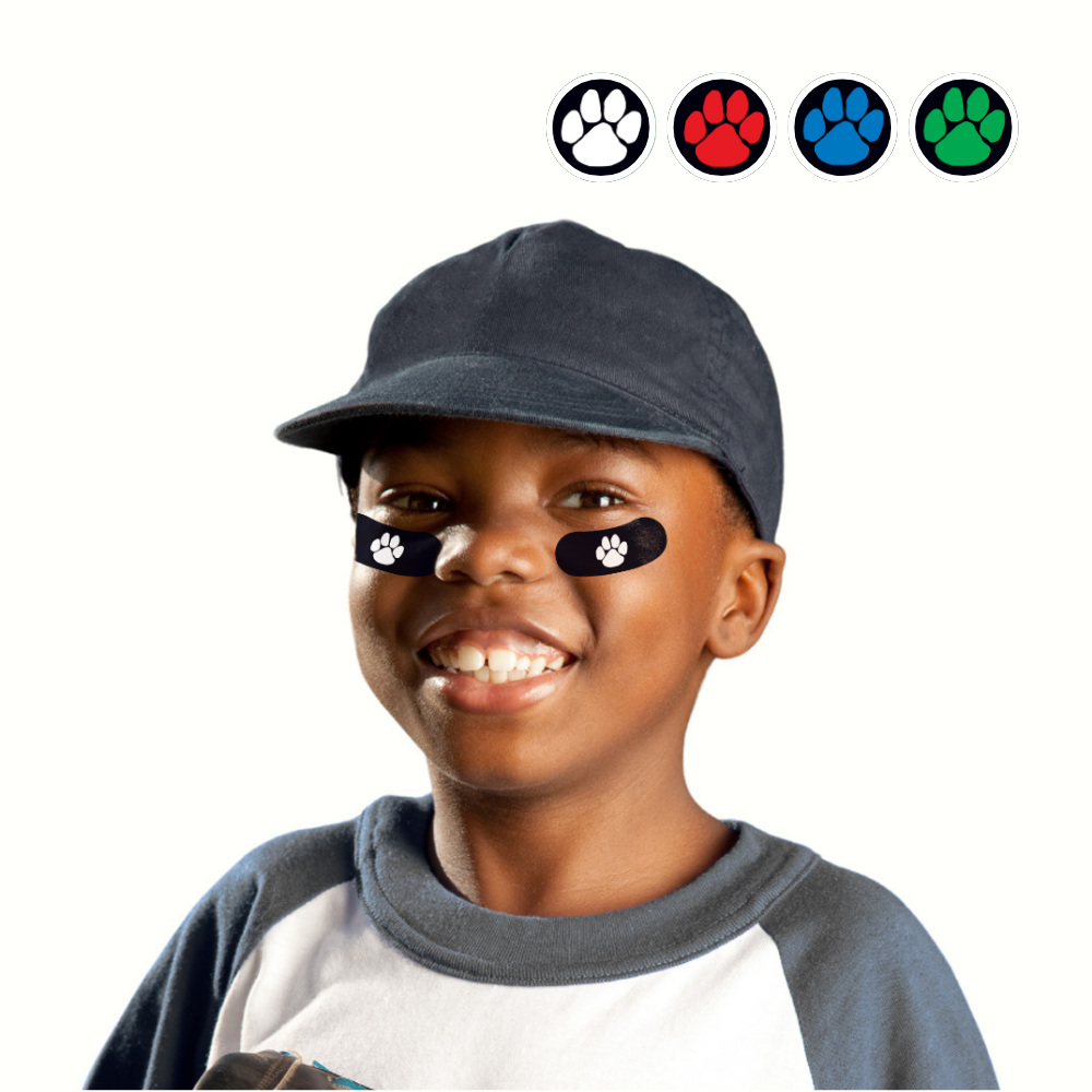 Paw Eye Black Temporary Tattoo for Sports Games