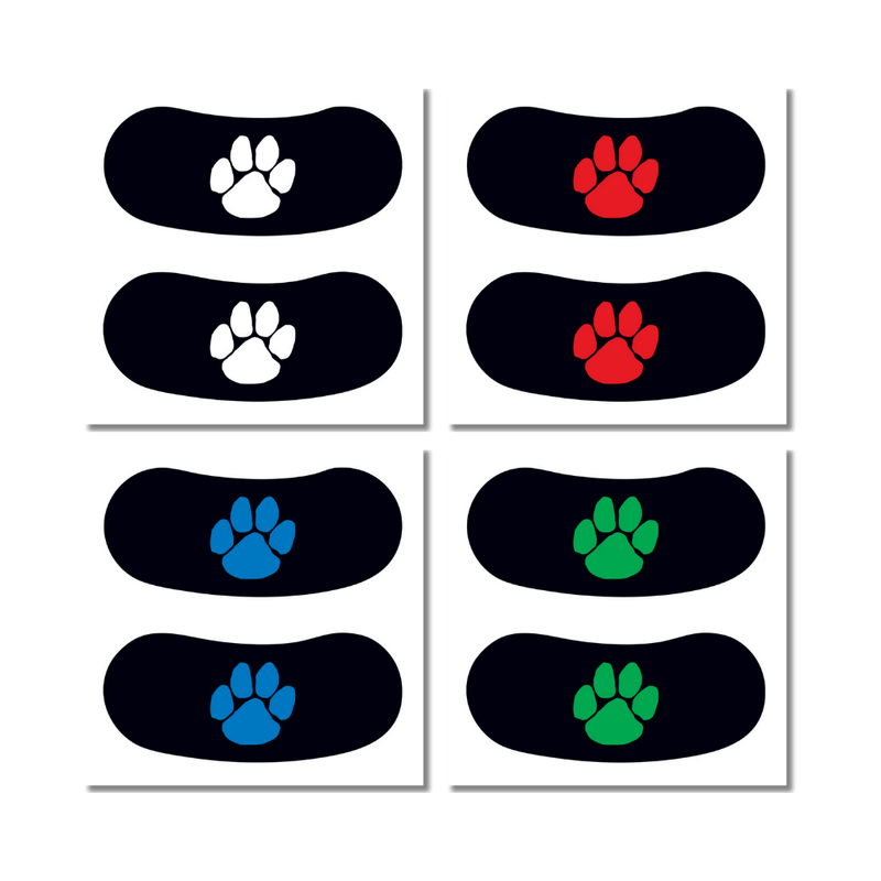 Paw Eye Black Temporary Tattoo for Sports Games