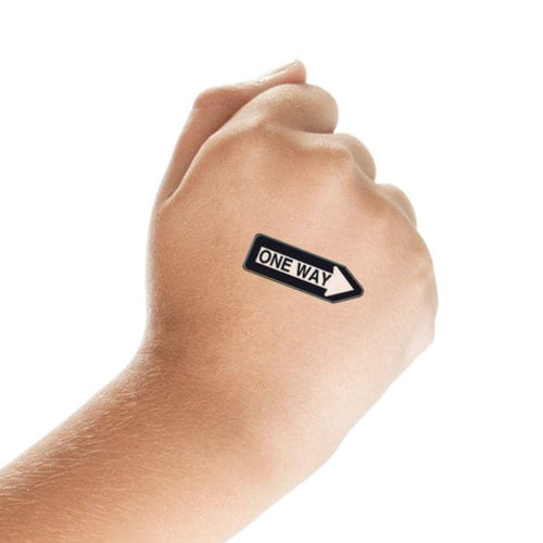 Traffic Signs Temporary Tattoo