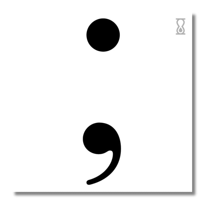 Semicolon Semi-Permanent Tattoo