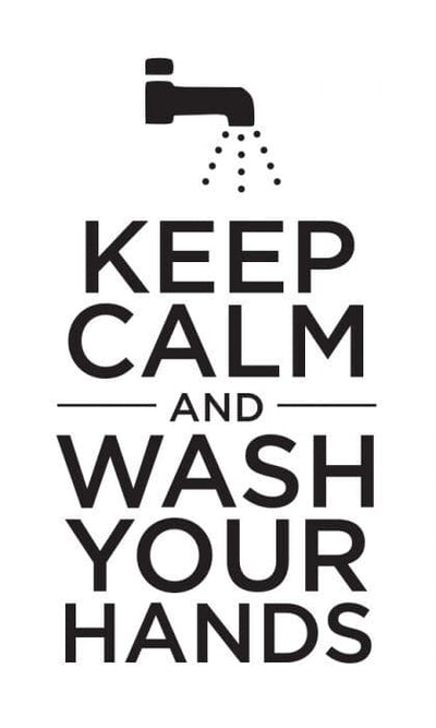 Keep Calm and Wash Your Hands Temporary Tattoo