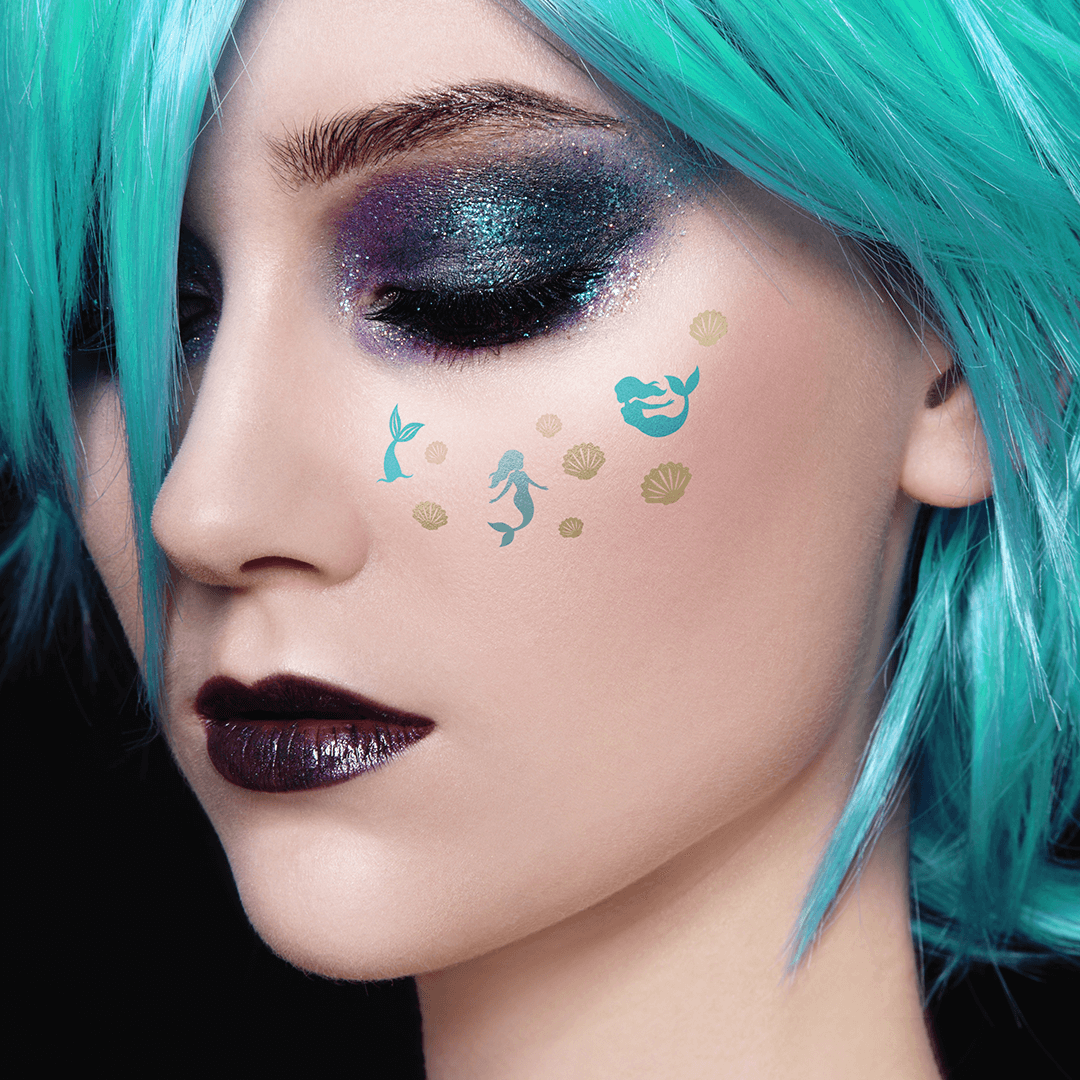 Manic Panic Mermaid Metallic Freckle Tattoos
