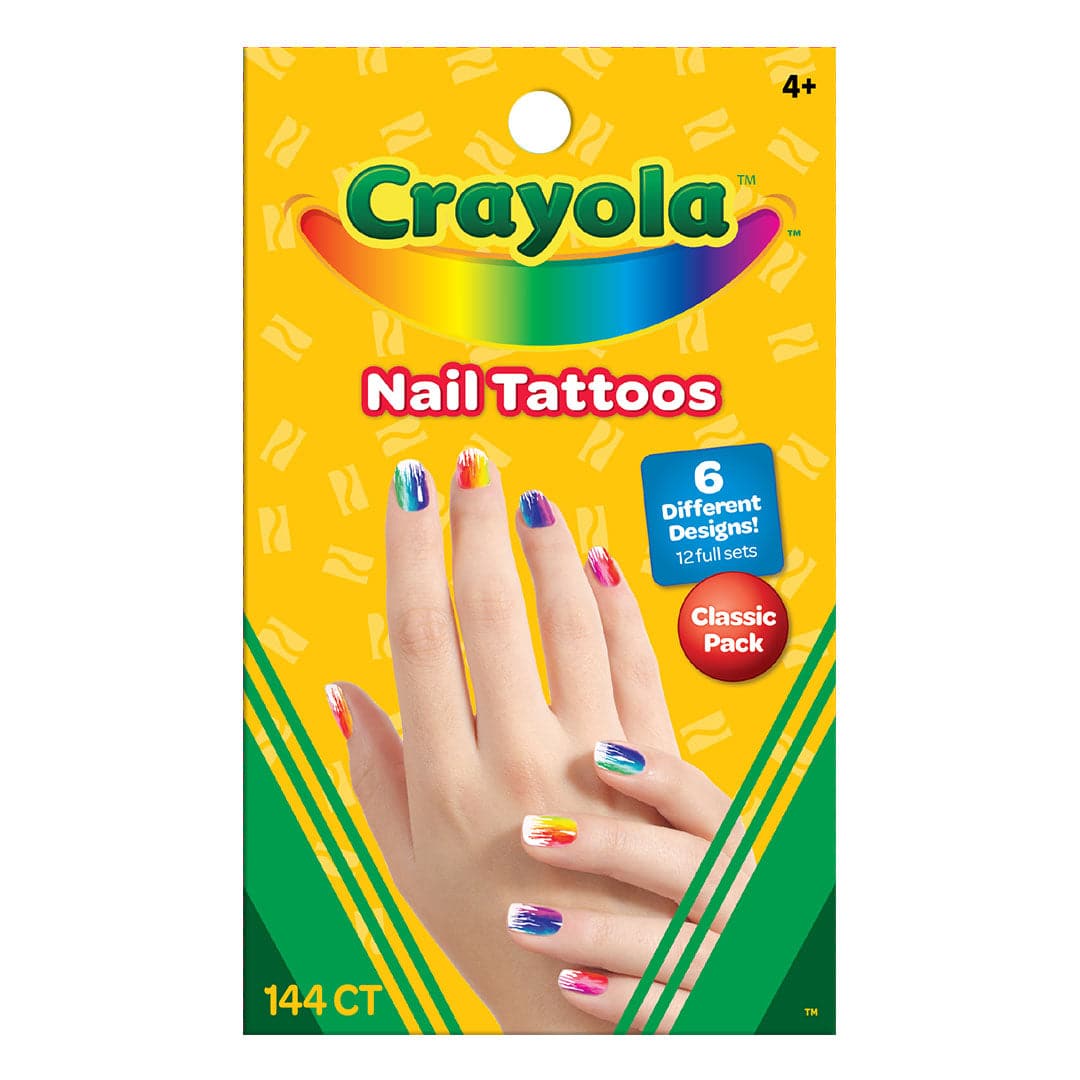 Crayola Classic Nail Temporary Tattoos