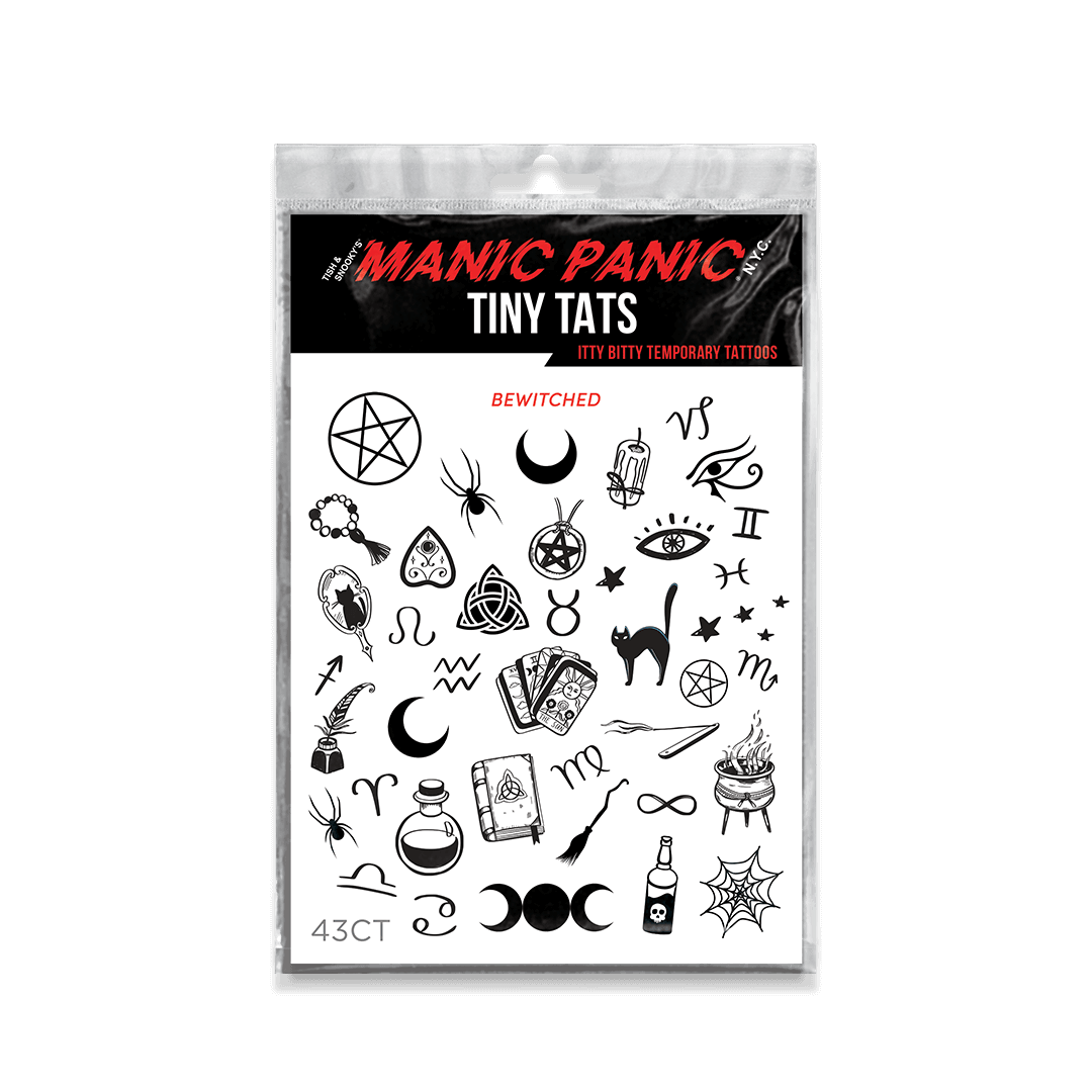 Manic Panic Witch Tiny Tats – Temporary Tattoos