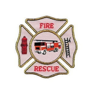 Fire Rescue Patch Temporary Tattoo