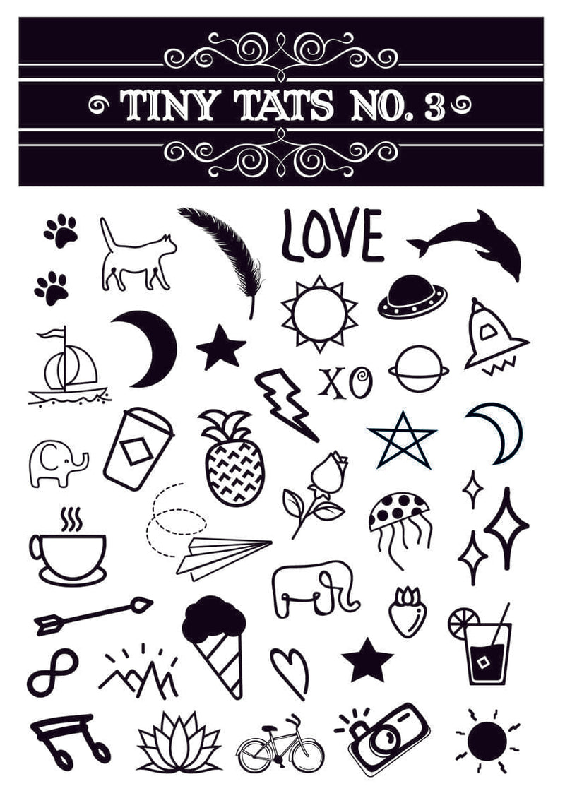 Tiny Tats No. 3 Temporary Tattoos